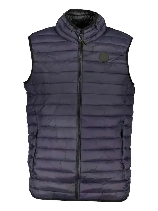 GIAN MARCO VENTURI VINTAGE Quilted Zip-up Gilet - Blue