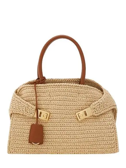 FERRAGAMO Hug Handbag - Brown