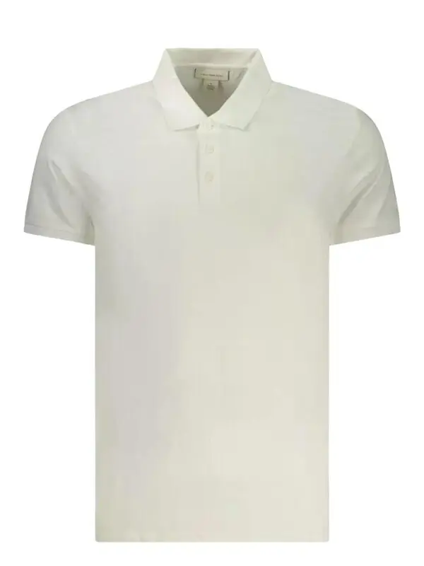 Calvin Klein Short-sleeve Cotton Polo Shirt - White