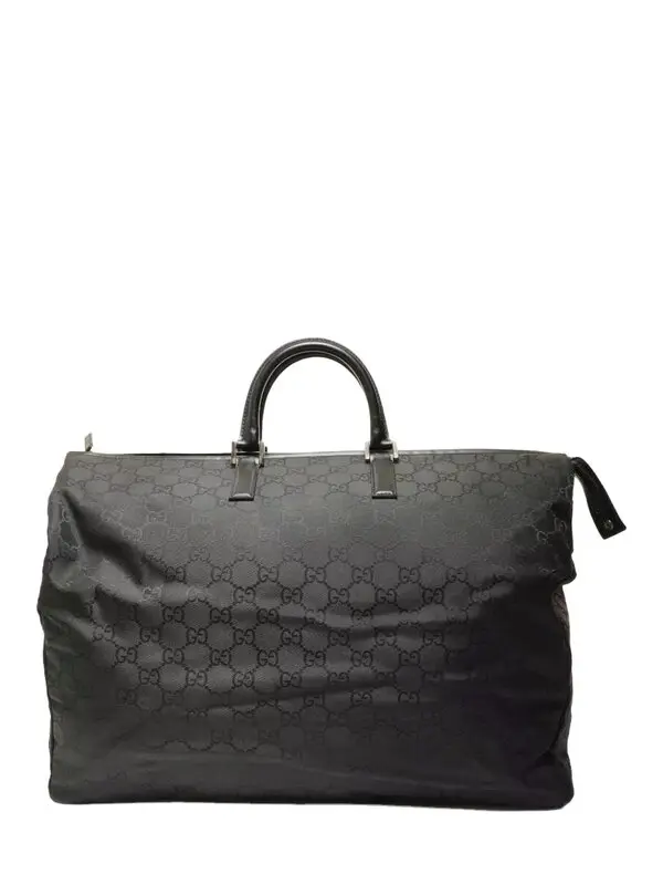 Gucci Gg Canvas Boston Tote Bag - Black
