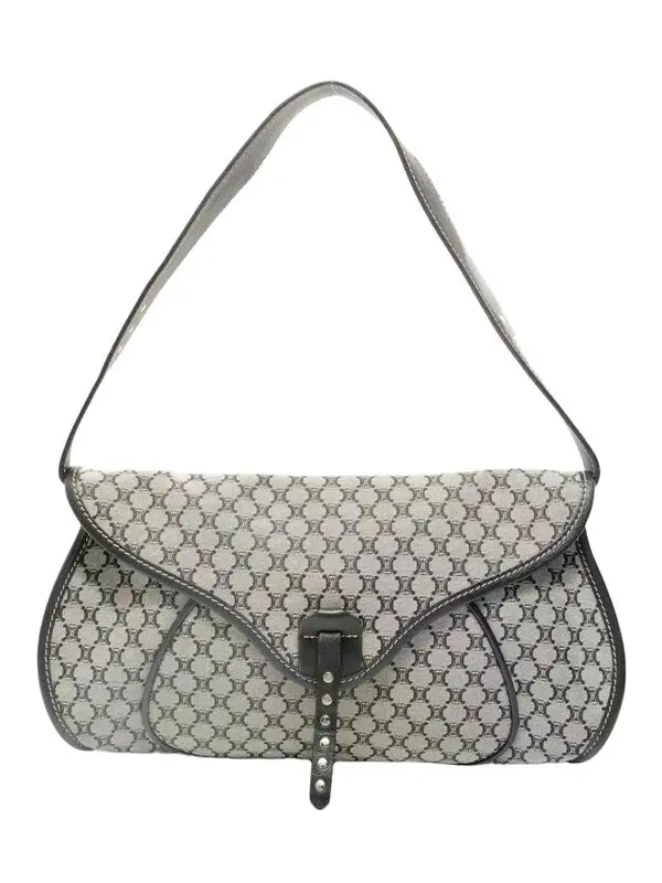 Celine Macadam Canvas Shoulder Bag - Neutrals