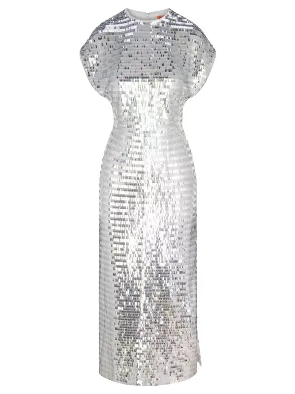 SIMONMILLER Sequin-embellished Midi Dress - Silver