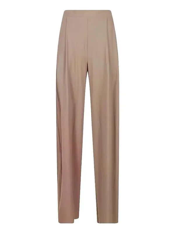 AMAZUIN Kris Pleated Wide-leg Trousers - Neutrals