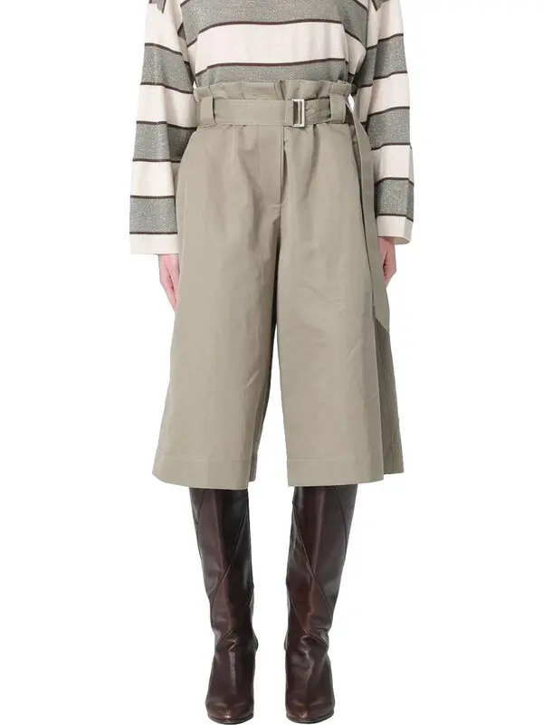 Brunello Cucinelli Belted Culottes - Green