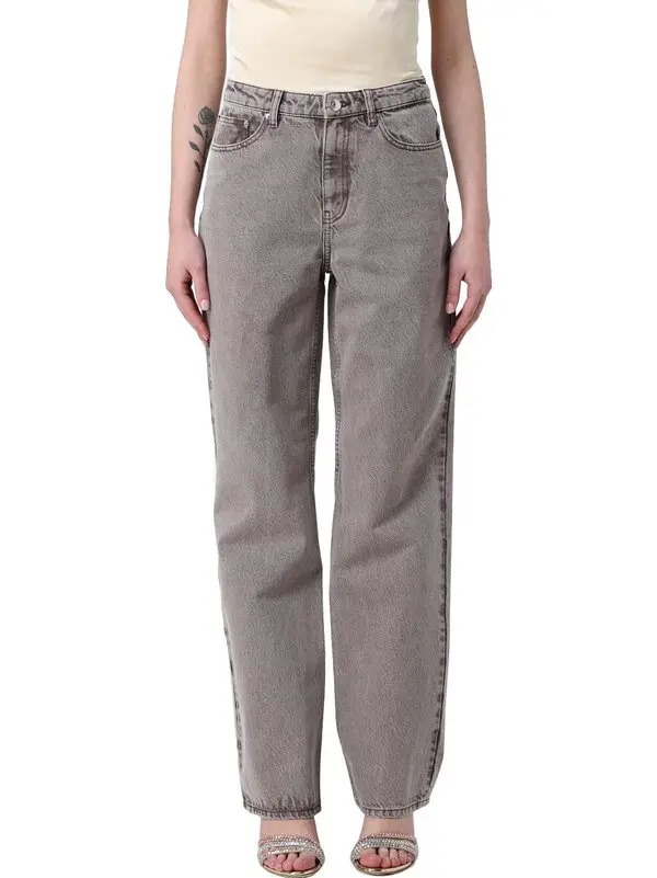 ROTATE BY BIRGER CHRISTENSEN Straight Leg Jeans - Brown
