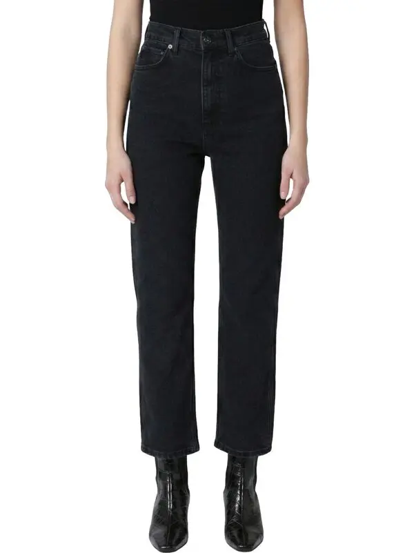 ANINE BING Straight Leg Jeans - Black