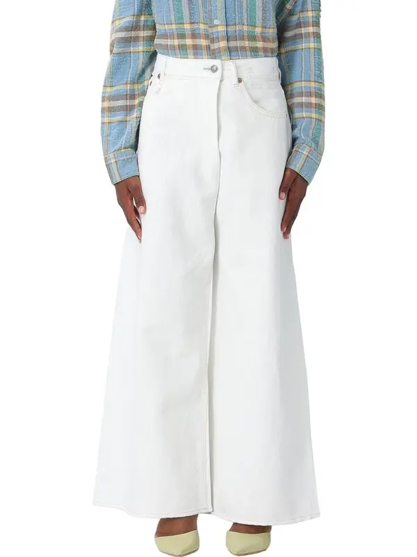 R13 Wide-leg Jeans - White