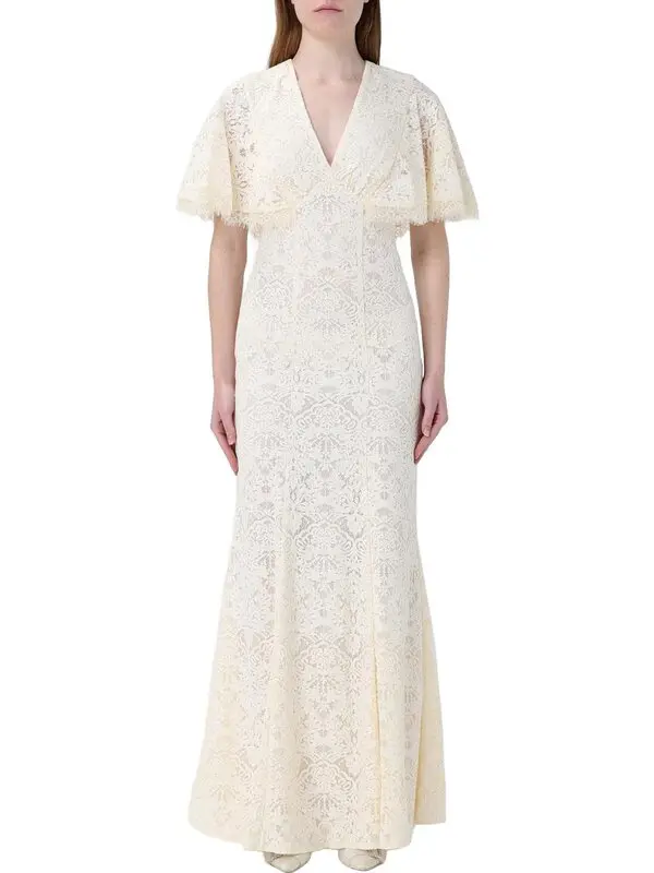 TWINSET Lace Maxi Dress - White