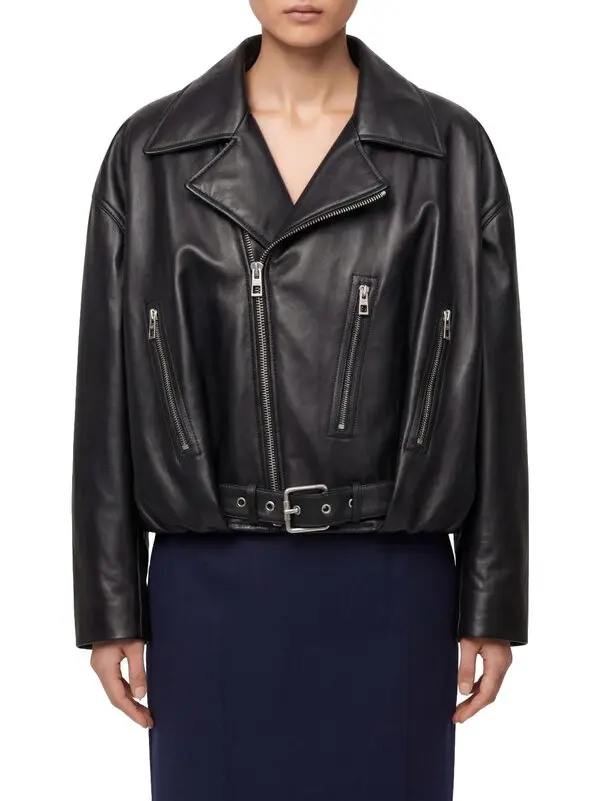 Loewe Leather Jacket - Black