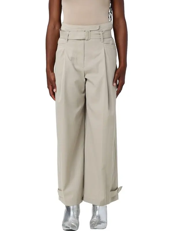 LOW CLASSIC Wool Blend Trousers - Beige