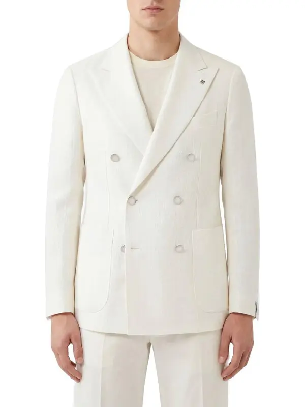 Tagliatore Double-breasted Blazer - Nude