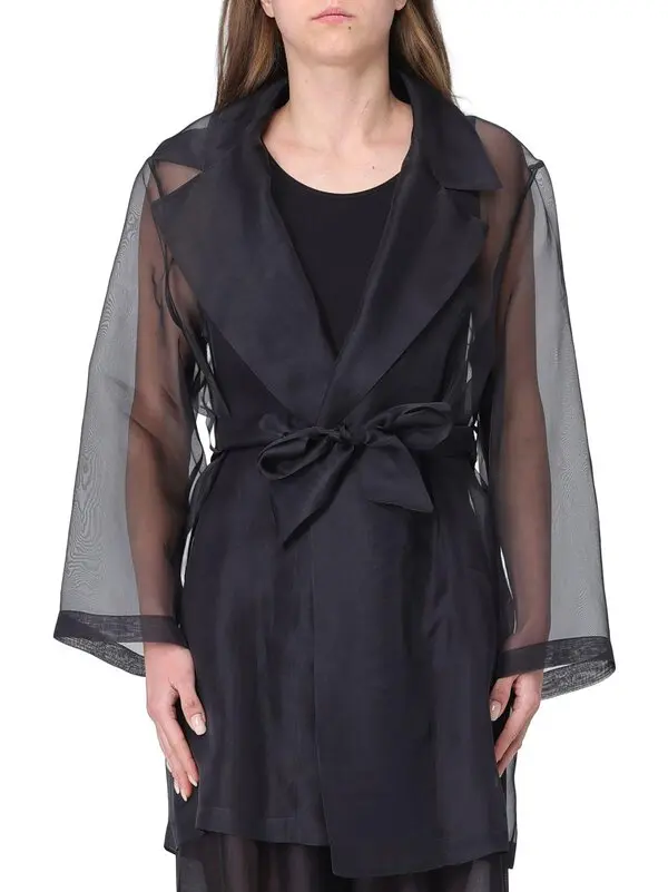 H COUTURE Belted Jacket - Black