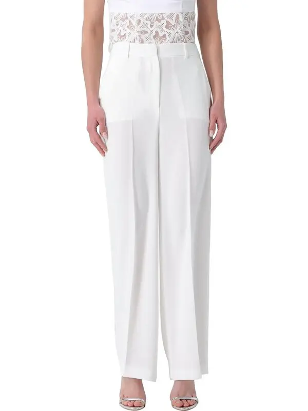 H COUTURE Wide-leg Trousers - Yellow Cream