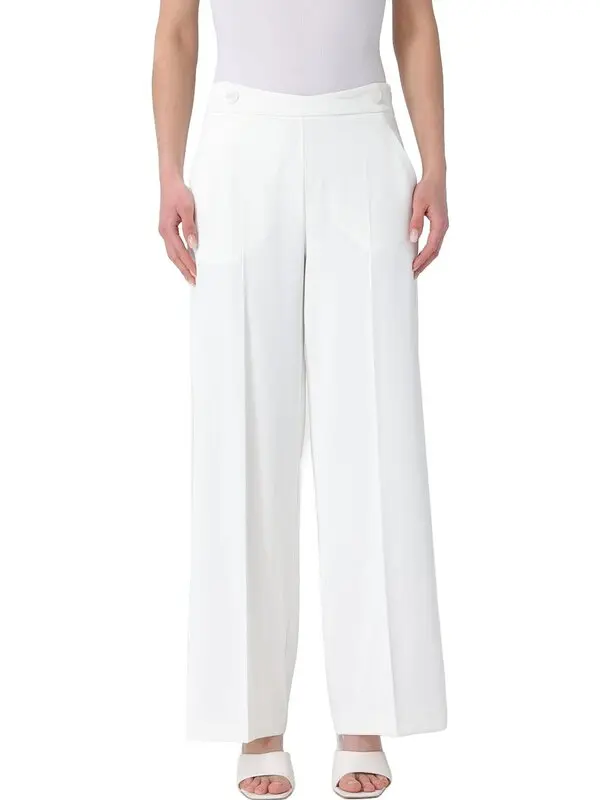 H COUTURE Wide Leg Trousers - Yellow Cream
