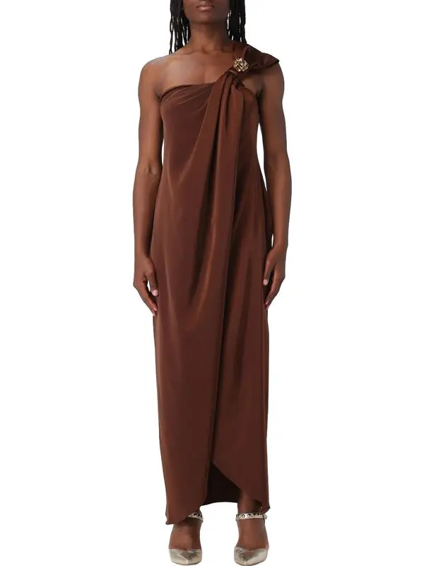 H COUTURE One Shoulder Gown - Tobacco