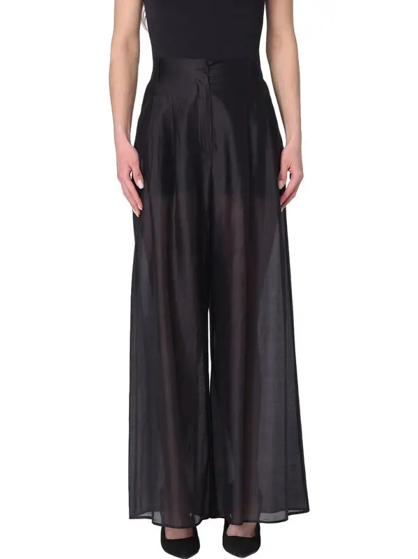 HANITA Wide Leg Trousers - Black