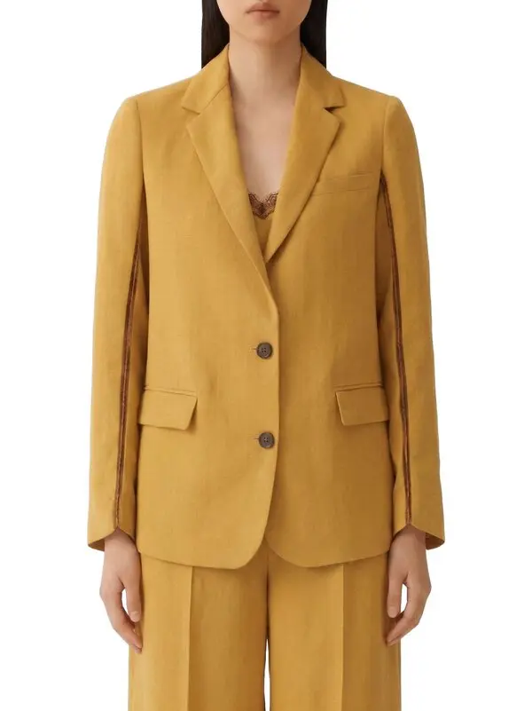 Fabiana Filippi Single Breasted Jacket - Mustard