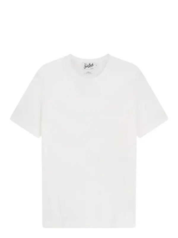 MC2 SAINT BARTH Logo-embroidered T-shirt - White