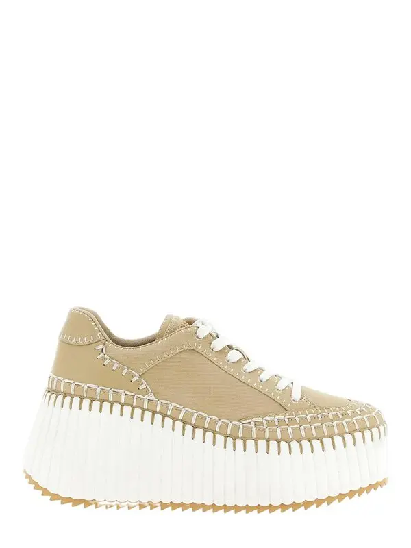 Chloé Low Top Sneakers - Kaki