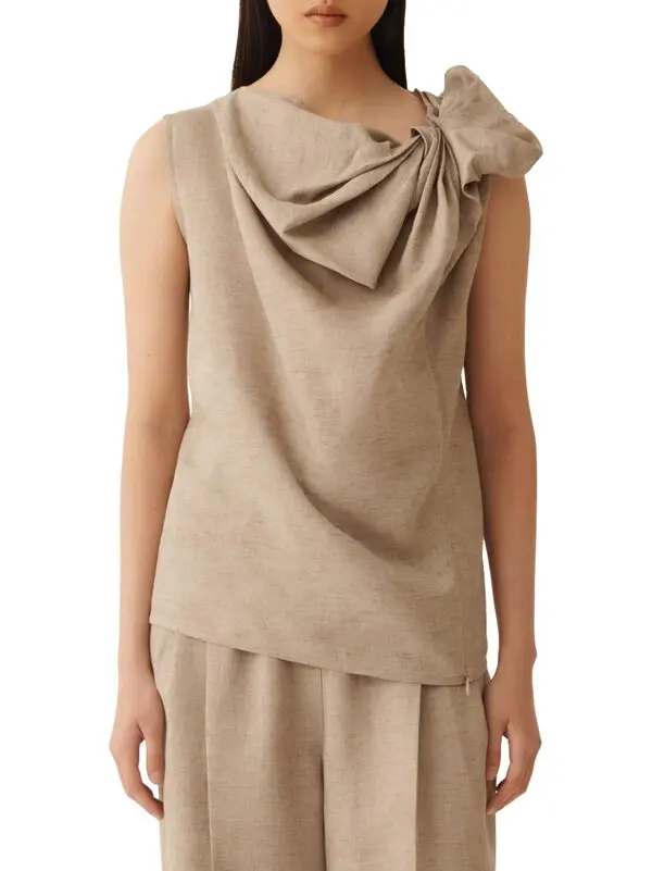 Fabiana Filippi Top - Dove Grey