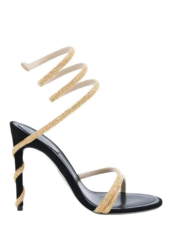 Rene Caovilla Heeled Sandal - Black