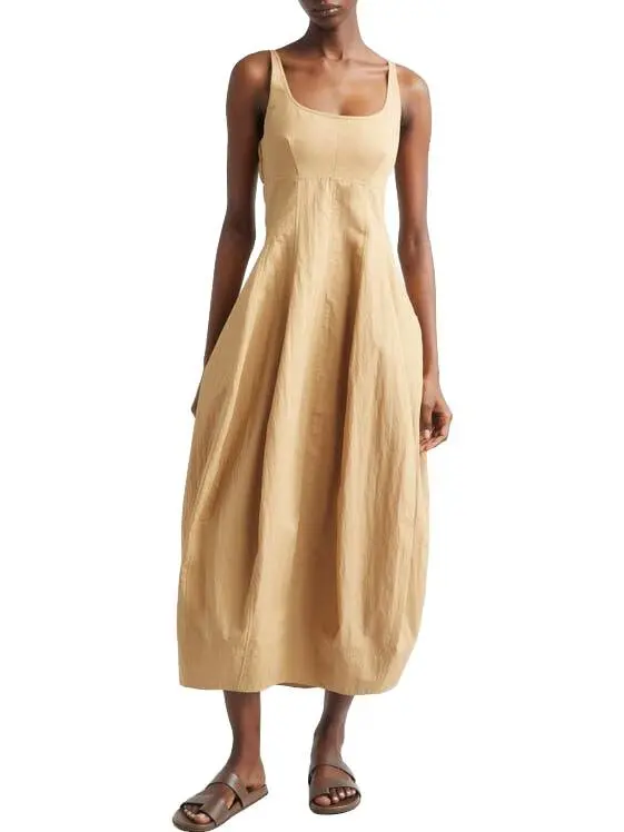 A.L.C. Nina Cotton-blend Barrel Dress - Sand Dune