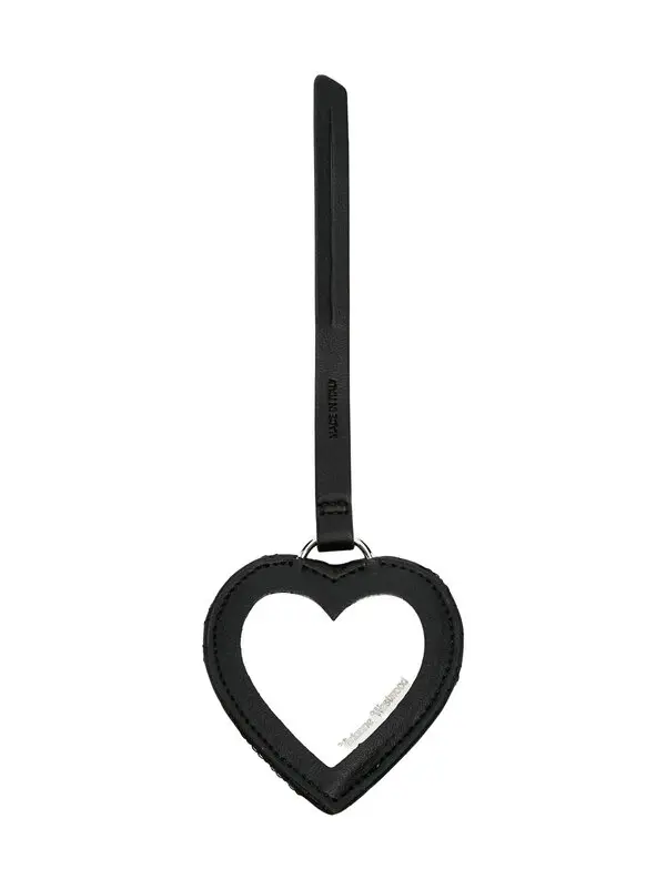 VIVIENNE WESTWOOD Heart Mirror Charm - Black