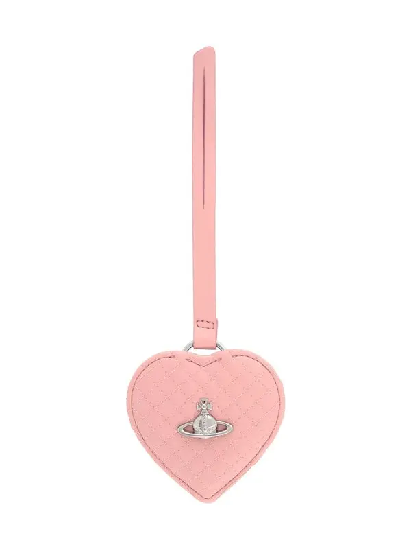 VIVIENNE WESTWOOD Heart Mirror Charm - Pink & Purple