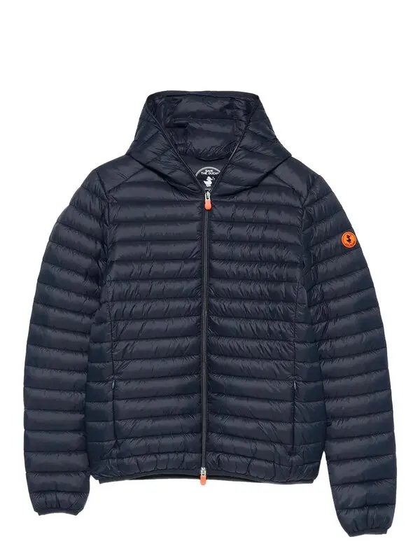 SAVE THE DUCK Quilted Hooded Jacket - Black