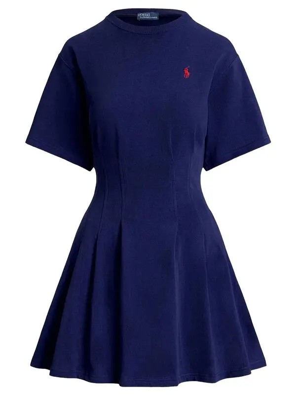 Polo Ralph Lauren Shaped Cotton Jersey T-shirt Dress - Blue
