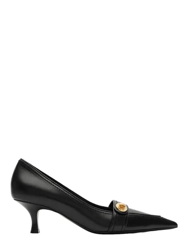 Burberry Leather Cotswolds Low Pumps - Black