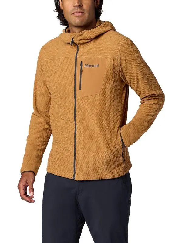 MARMOT Airfleece Zip Up Hoodie - Dromedary