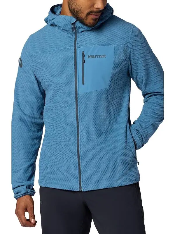 MARMOT Airfleece Zip Up Hoodie - Summer Storm