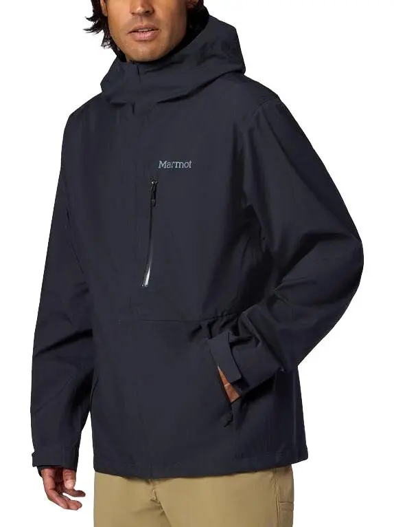 MARMOT Precip® Eco Pro Waterproof Hooded Jacket - Black