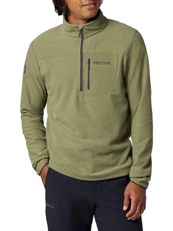 MARMOT Airfleece Half-zip Pullover - Olive Grove