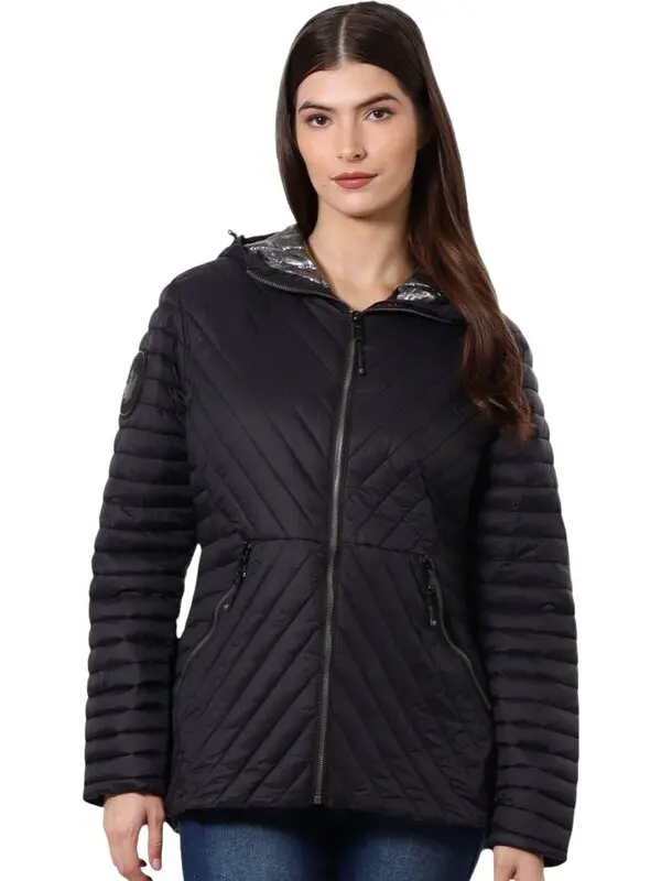 CANADA WEATHER GEAR Packable Lightweight Quilted Puffer Jacket - Black