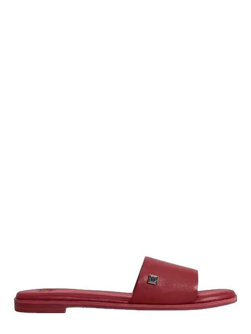 TOGAS Leather Slippers - Red