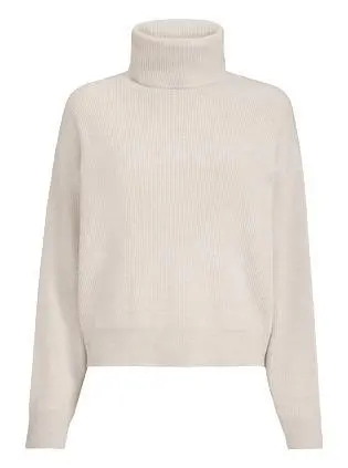Brunello Cucinelli Wool High-neck Sweater - Cool Beige