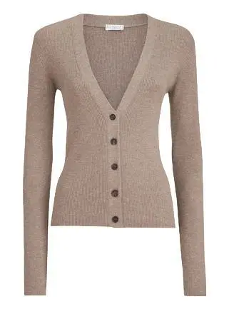 Brunello Cucinelli Cashmere Cardigan - Light Brown