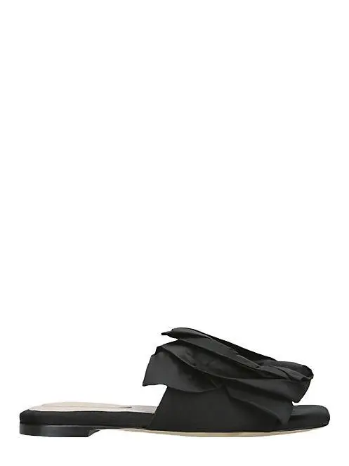 Simone Rocha Rosette Woven Sandals - Black
