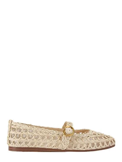 Steve Madden Melody Raffia Ballet Flats - Beige Oth