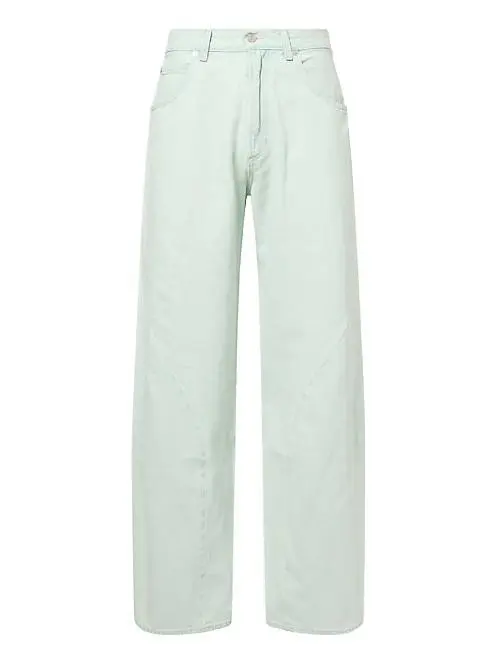 AGOLDE Twist-front Curved-leg Denim Jeans - Reform (minty Wsh Ind)