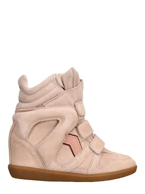 Isabel Marant Bekett Suede High-top Trainers - Pale Pink