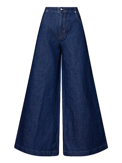 TWP Dillon Wide-leg Denim Jeans - Dark Stone