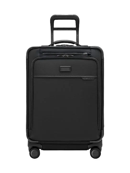 Briggs & Riley Compact Checked Expandable Spinner Suitcase 61cm - Black
