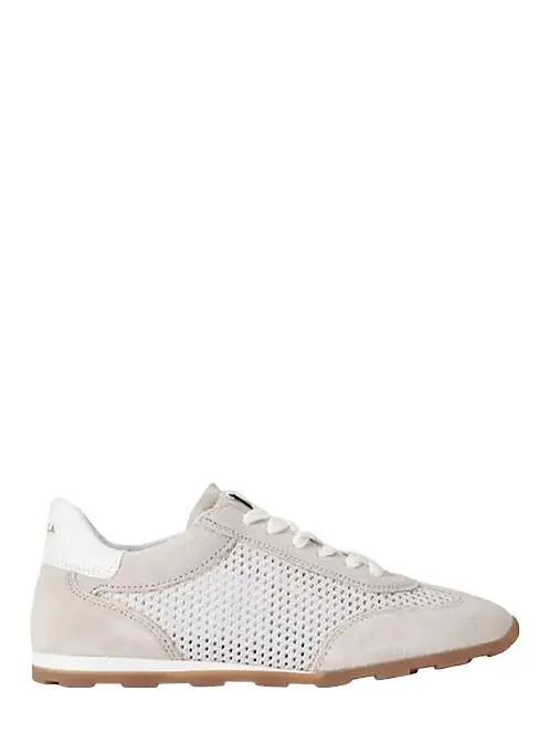 Carvela Cortona Suede And Mesh Trainers - Bone