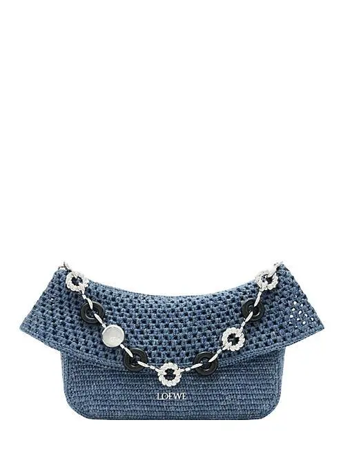 Loewe X Paula's Ibiza Ola Medium Shoulder Bag - Denim Blue