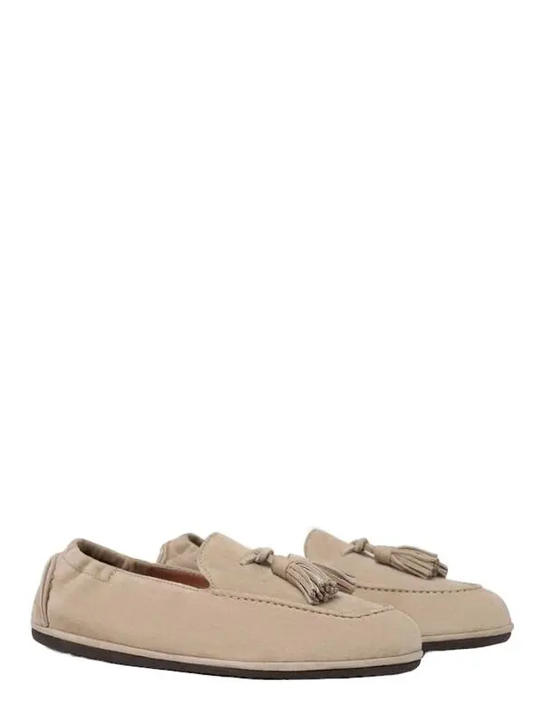 SCAROSSO Anais Loafers - Sand - Suede