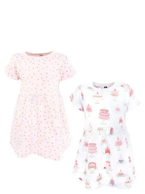 HUDSON BABY 2-pack Cotton Dress Set - Birthday Cake