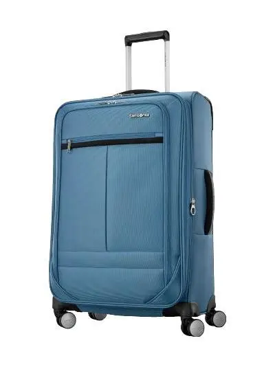 SAMSONITE Element Softside Medium Checked Luggage - Captains Blue